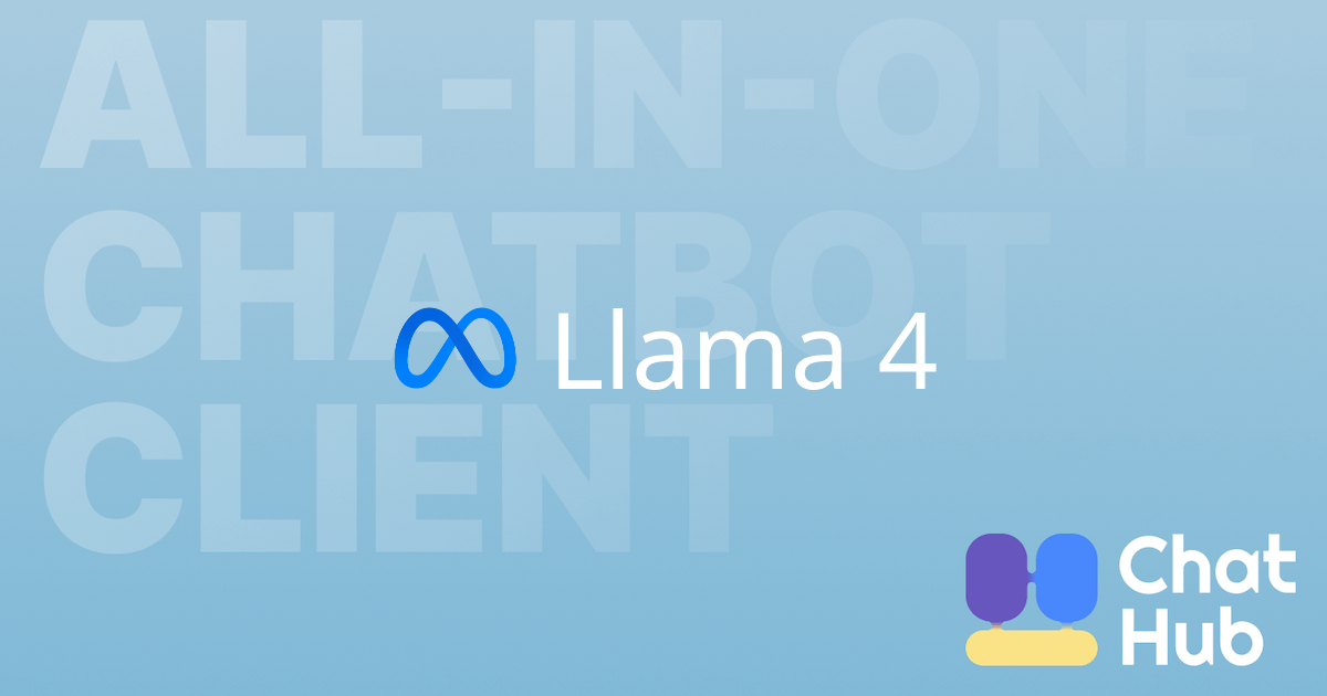 Llama 4 Online Chat | ChatHub